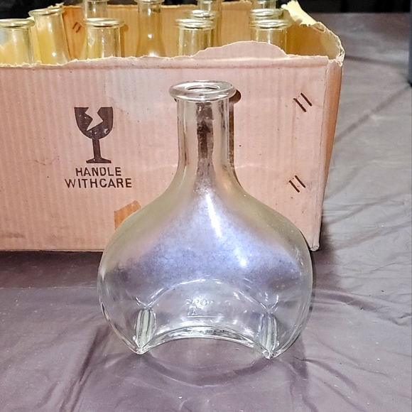 Other | Curved Bottom Glass Bottle | Poshmark